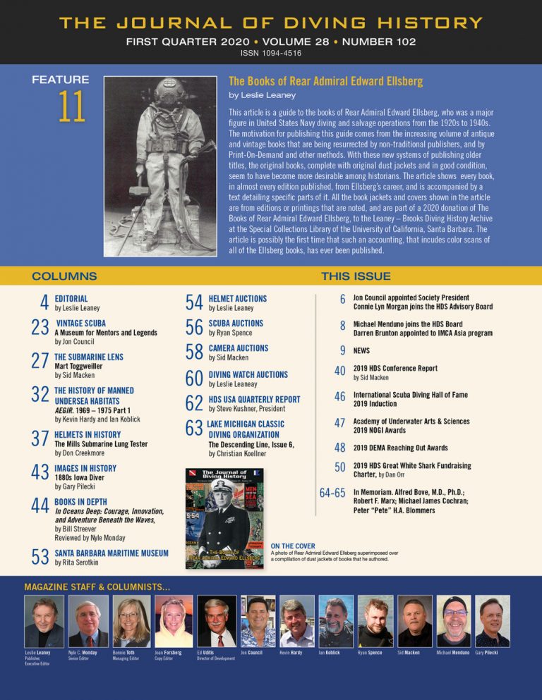 Journal of Diving History 102 - Historical Diving Society